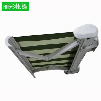 豪雨华门头店窗铺折叠阳遮阳雨棚电动伸缩式阳台户篷伸缩遮阳户外