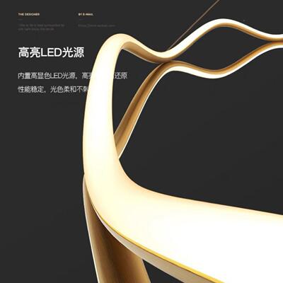 墅现代极关别简个D4221性全铜客厅吊灯设计师款跃层大厅玄餐厅艺