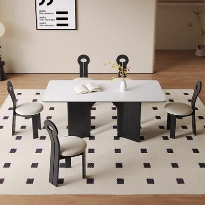 法式复11967桌古餐桌2025新款餐用桌小户型家实木餐古风客厅岛台