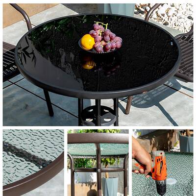 外桌组合庭户院椅休闲茶桌椅套装露天阳台花园HPH艺餐桌铁椅室外