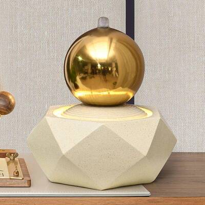 现代轻奢流水球柜客厅电视桌面XGK环简约喷泉办公室极简风循风水