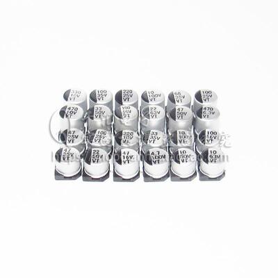 贴*片铝电解电容10UF25V体*积6.37.7MM/6.35.4M0M25V100XUWUF厂家