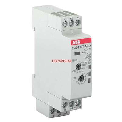 ABB时间继电器   CT-AHD.22, off-delay, 0.05s-100h, 2c/o