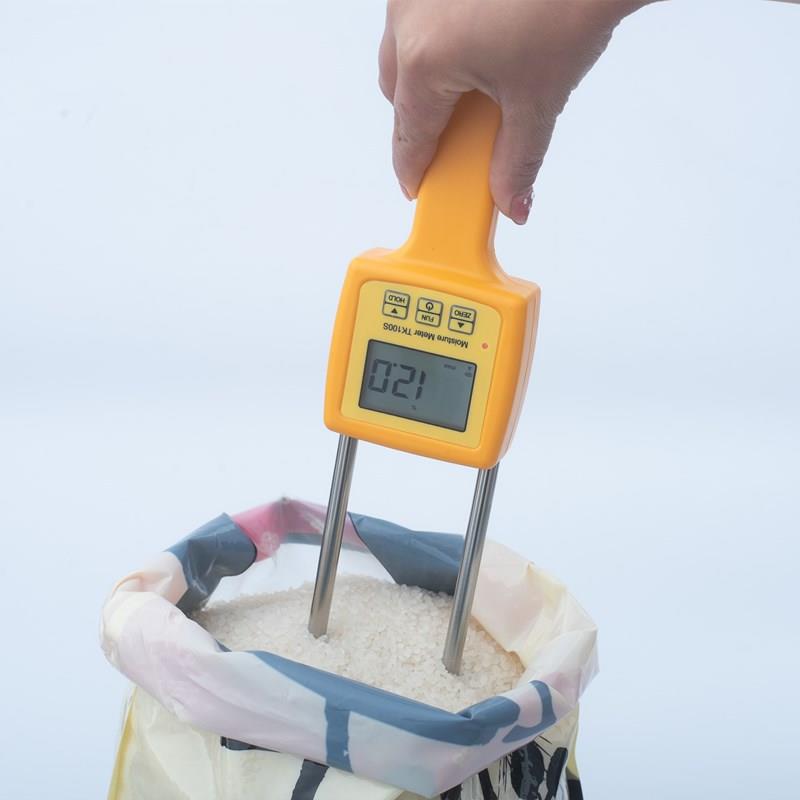 粮食水分测定仪小麦玉米水分仪大米颗粒测湿仪面粉水份仪TK100S