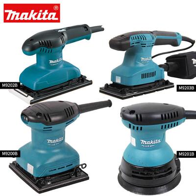 makita牧田 M9201B/M9200B木工砂纸机 家具木材平板打磨机平板式