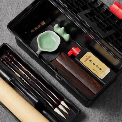 毛笔套装文四宝笔专纸砚全套业款书法专用初学者入门初87443学墨