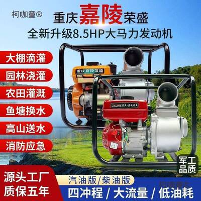 程高扬汽油柴油234寸水泵抽水机用农自吸灌溉机小型PTS污水泵麦太