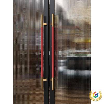 轻奢把实木门手拉?加厚不锈钢玻璃AHZ大门手原木中式推拉门圆管把