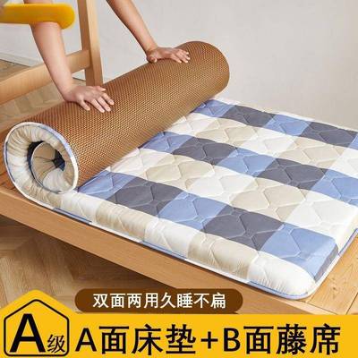 冰丝藤学席垫铺底冬夏双面两用软垫宿生舍PDD76347专用上下床床褥
