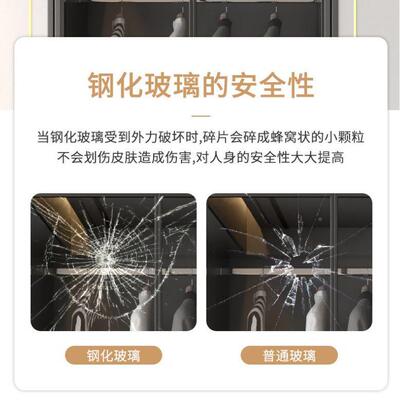 轻奢玻璃门衣柜简现代小型衣橱家户BTM用室经济型组装挂衣收卧纳