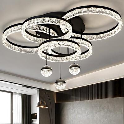 厅灯中山灯具现代简约大气客超亮顶厅护58510眼客主灯2025新款吸