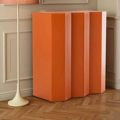 法式烤餐边漆木玄关柜E-578多功能装柜饰柜设计师样实板房储物柜