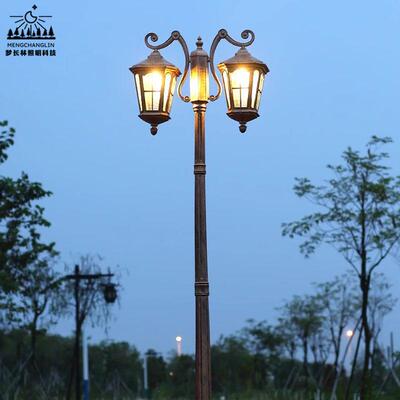 欧式庭院灯灯园小区园林亮化工单头双头别墅MXCL-TYD精铸公铝灯有