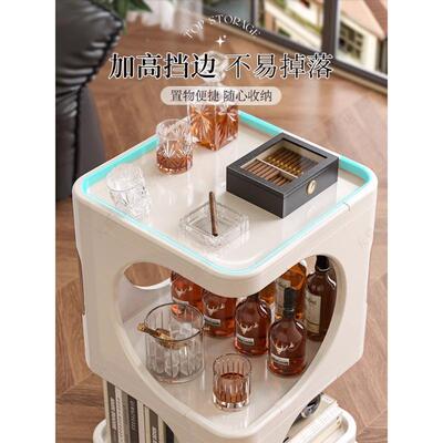 书架落地置物架客厅架DF-5496家用多层收纳卧室床头柜简易转书角