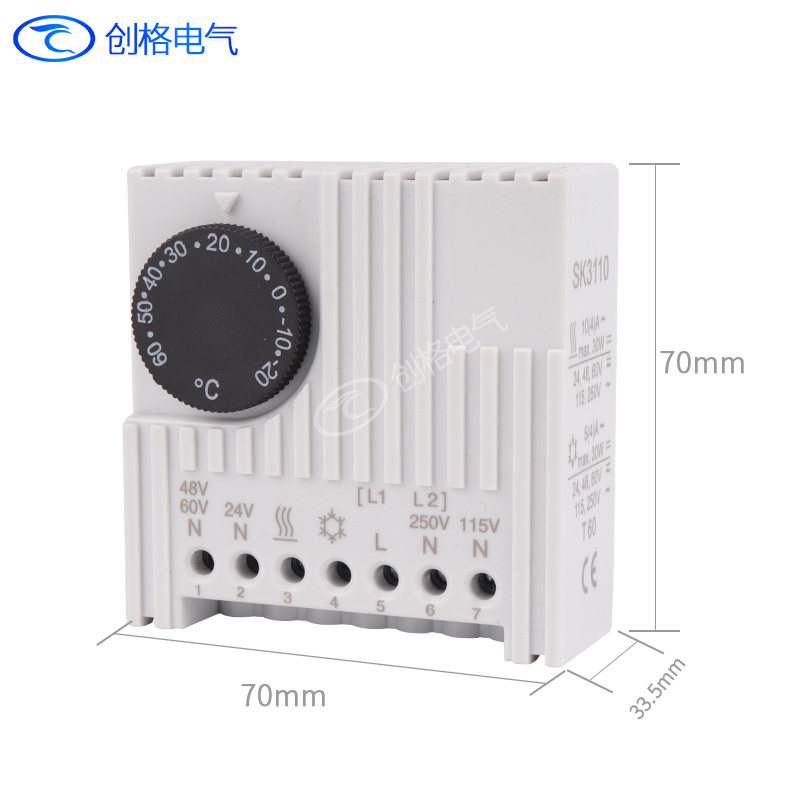 SK3110机械式温度控器SG8000控制风机加热器转换器升温降温控开关