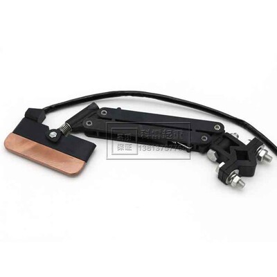 单极集电器JF150无接缝滑触线配件150A白色透明受电器高含铜碳刷