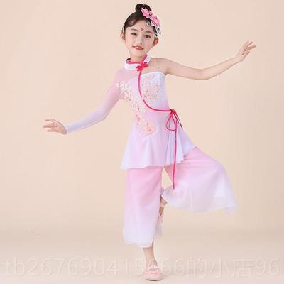 高档儿童典舞演出古服女胶州秧歌服扶春蹈入梦扇子舞艺伞舞民族舞