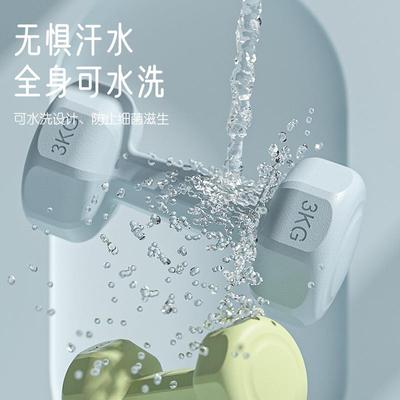 六角女士哑铃健身家用器童士包胶套NQD材男装组合儿小哑铃小学练