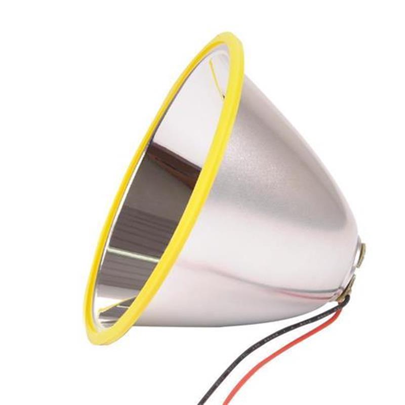 led灯杯铝合金反光杯探照灯聚光杯远射大光斑灯碗杯3.7v-4.2v通用