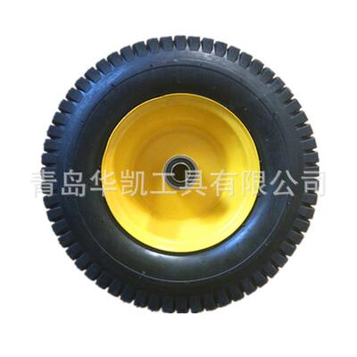 13寸充气轮5.00园-6艺工具车、草车充气轮胎13x15.00-6坪充气轮