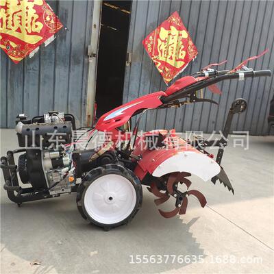 多能旋耕XAJ松机汽油农功用四驱微耕机手扶式土地耕机