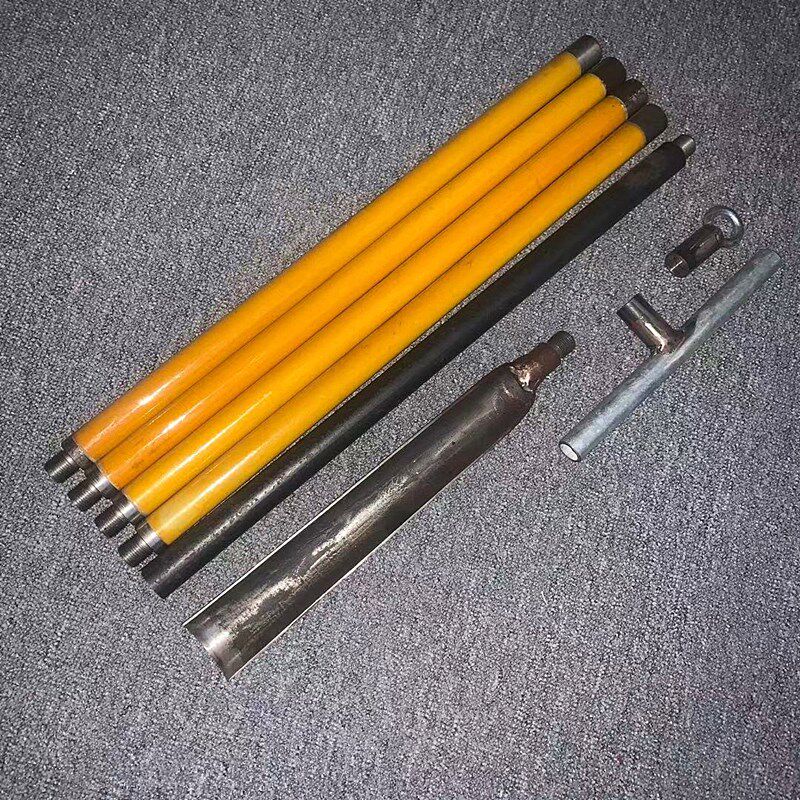 正宗文物考古绝缘洛阳铲取土器工具玻璃钢材质勘探取样探铲打洞神