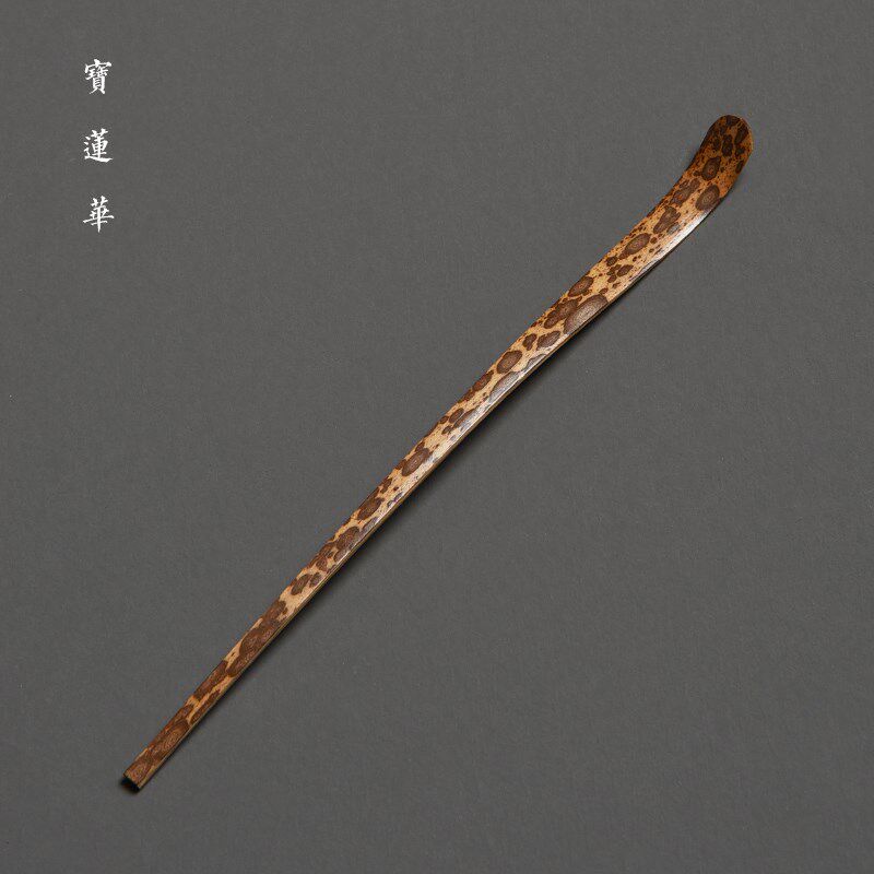 老料梅鹿竹茶拨 手工竹制茶匙茶勺竹茶扒 拨茶叶竹茶道零配六君子
