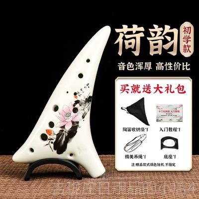 正品陶笛乐专器2孔AC初学入门中音十二孔者C调业陶埙小学1生笛子