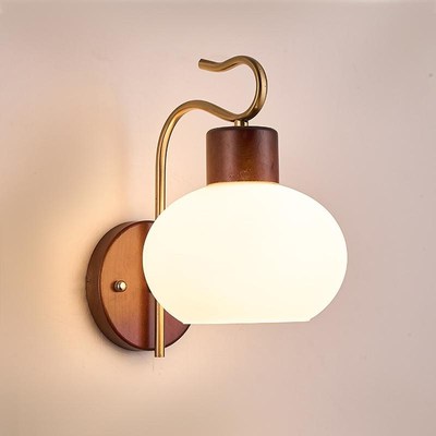 法式复古卧室床头壁灯中古客厅背景墙氛围灯拉线开关楼梯过道灯具