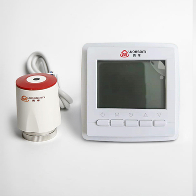 地暖分水器电热执行器地热管温控面板分室温控调节流量智能电动阀