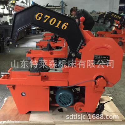 G7016弓锯床主要用于直径160MM的圆钢，方钢，其他金属型才的切割