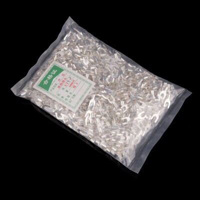 【品质保证】UT叉形冷压接线端子UT4-5 叉形裸端子 黄铜 1000只