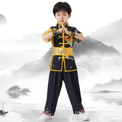 正品儿童武术服装比夫幼儿太极练服团体赛演出服功中国功功训练表