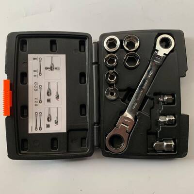 棘轮扳手1/2大飞3/8中飞1/4小飞多功能快10PCS活动扳手组套