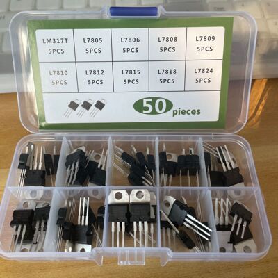 10种50件TO-220三端稳压管套装