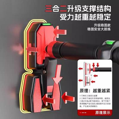 门上单杠家用体室内儿童成人打孔墙引体VLA向上器单免杆家庭身健