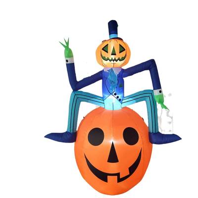 派万圣节UVZ气模对活动具发南瓜幽灵户外道光摆件