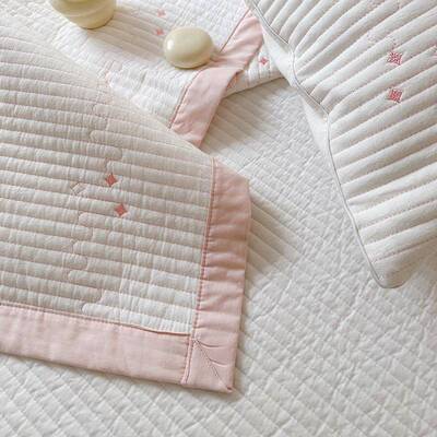 面纯双棉床单单件棉绗缝夹全棉榻榻床盖三件套加米80124厚四季防