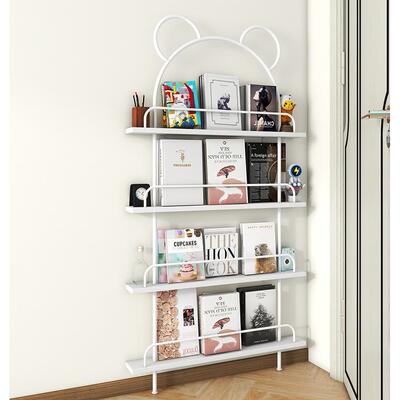 门后书架柜子置铁物架KPR儿童书柜艺绘本客厅地夹隙缝缝收纳落架