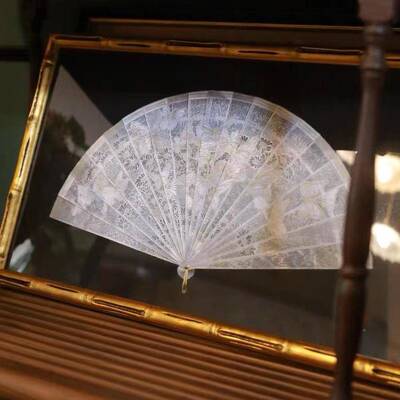 法式宫廷中风古关典西洋扇子OFY国装画新中式复古玄餐厅挂画饰卧