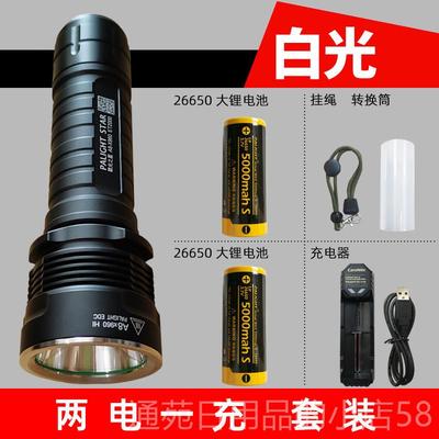 正品正品霸光手电筒A筒8-X60第024款266520强光手电T6L2充电灯远
