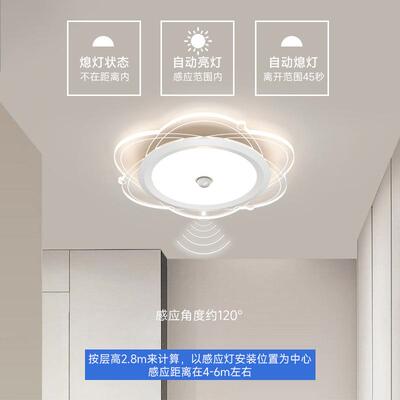 体感人应过道灯led护眼玄关阳台自动壁光69255柜控走廊楼梯灯卧室