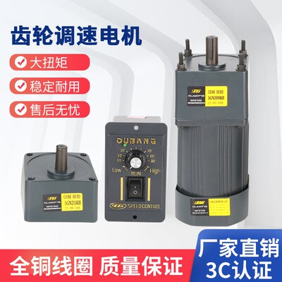 OPG齿轮减速电机微型调速电动马达交流220V流水线 6-120-250-400W