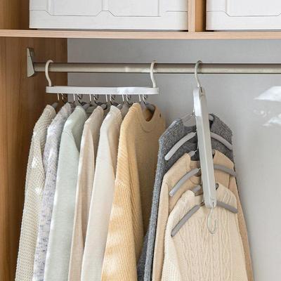 多功能多层折叠家用挂衣服架子衣柜收纳神器裤架衣撑挂钩晾衣架