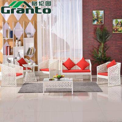 发藤沙发合户外沙客厅藤编沙组发阳.BH001别墅庭院台仿藤沙发