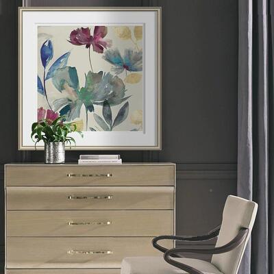 简约柜轻奢新古典卉风格卧室床头背景HHT双天联画餐厅餐边花遇见