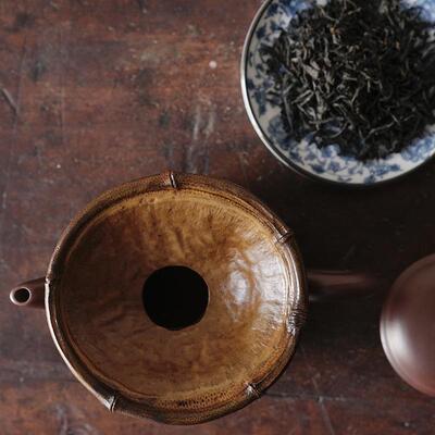 天竹大制漆投茶茶器茶漏导茶然入壶2024023取茶器叶漏斗