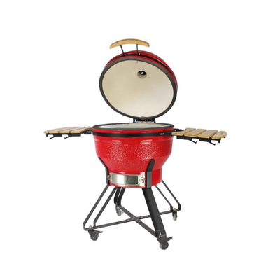Kamado Ceramic bbq grill smoking26英寸羊腿陶瓷烧烤炉炭烤架