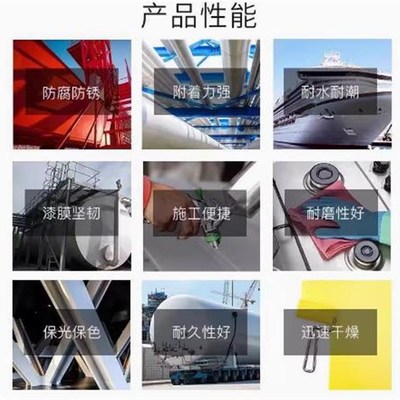 氟碳金属漆户外防腐防锈漆栏杆彩钢瓦钢结构不锈钢镀锌管专用油漆