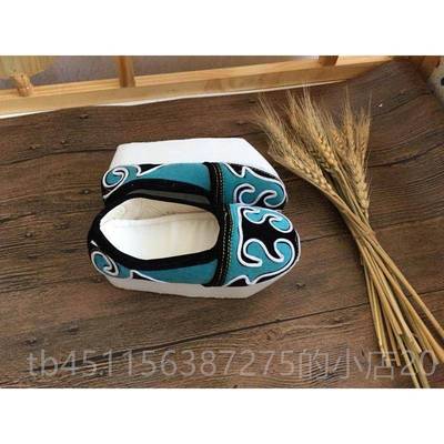 高档京剧剧小鞋京剧越木底鞋服装书生云鞋儿童表演生鞋鞋